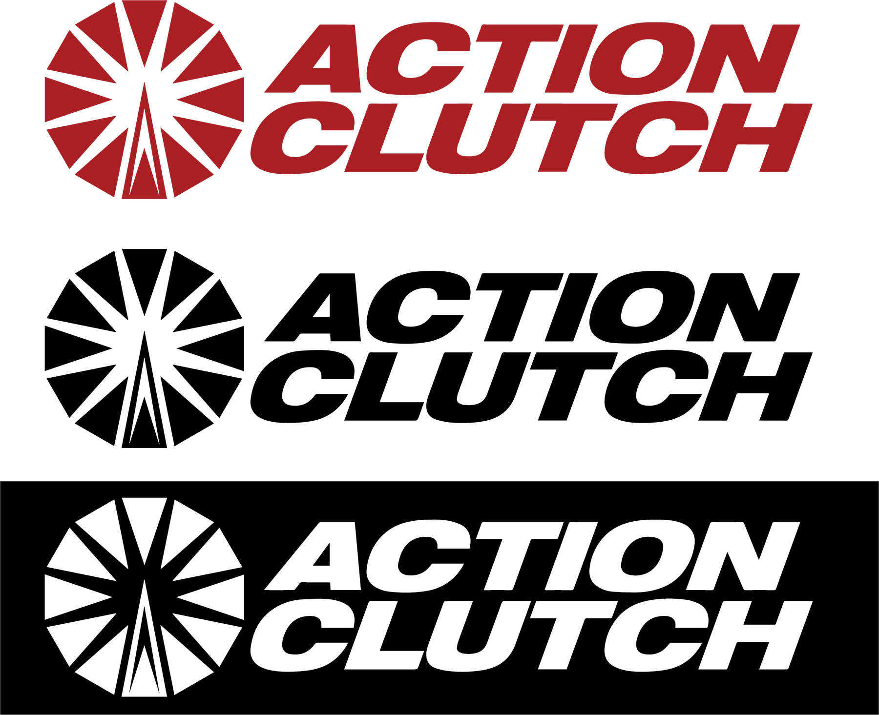 Action Clutch Vinyl Stickers (3 pack)